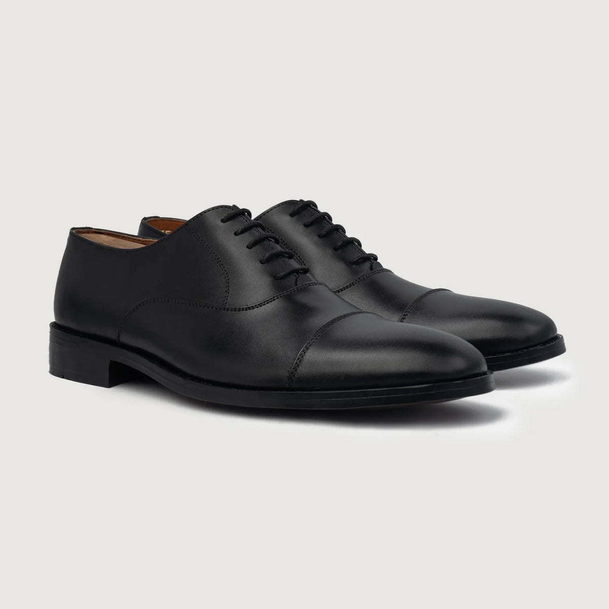 Professor Oxford Black Leather Shoes for Men - Eviternity