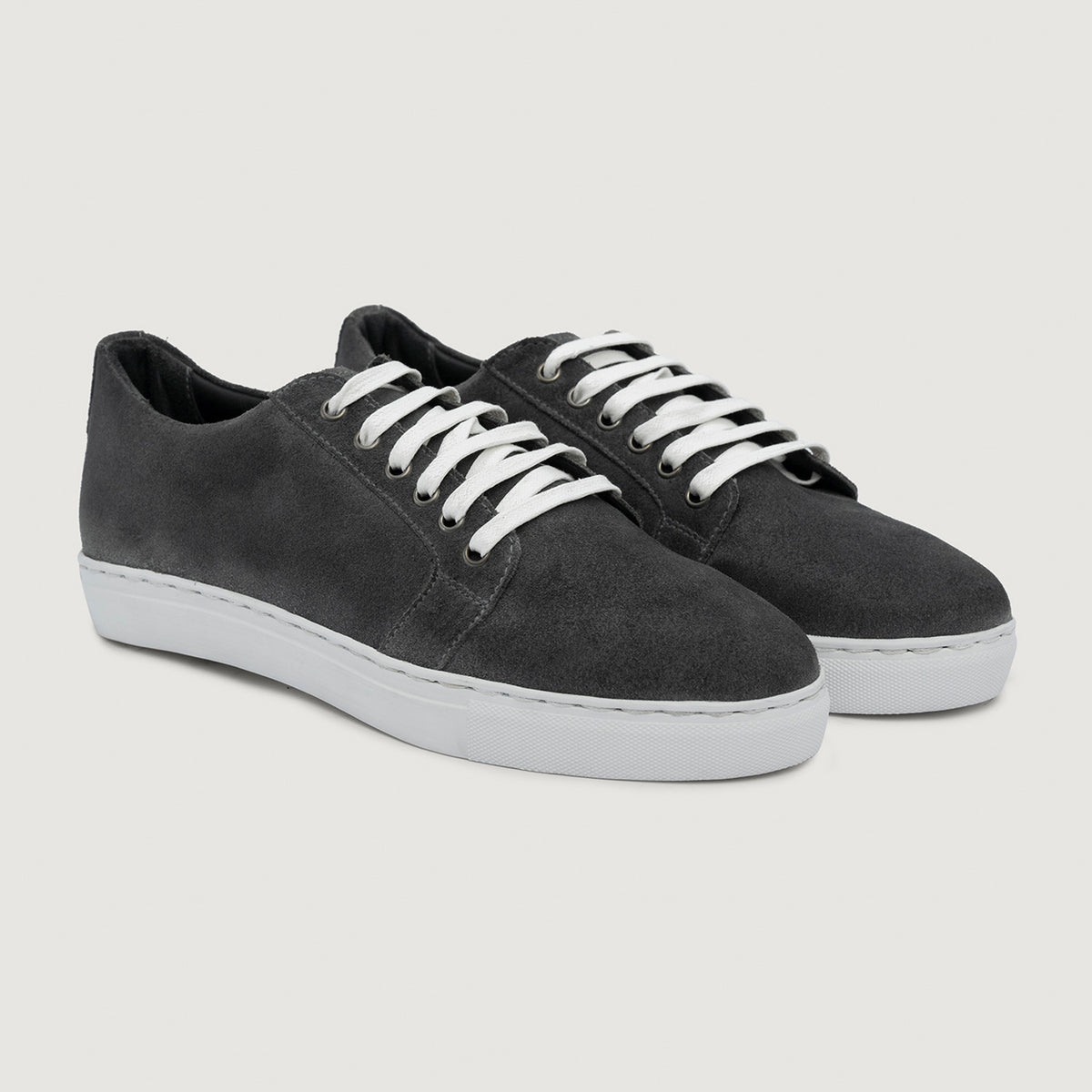 Men's Murphy Grey Suede Low-Top Sneakers - Eviternity
